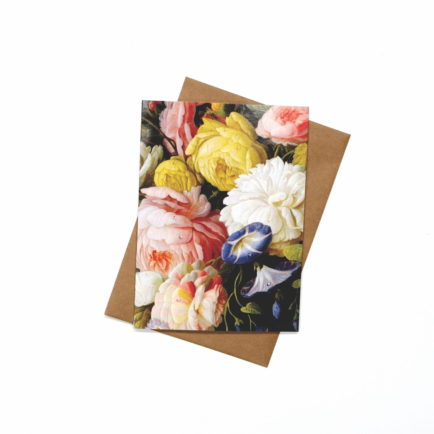 Card Pink Yellow Flowers - Tanya Visser