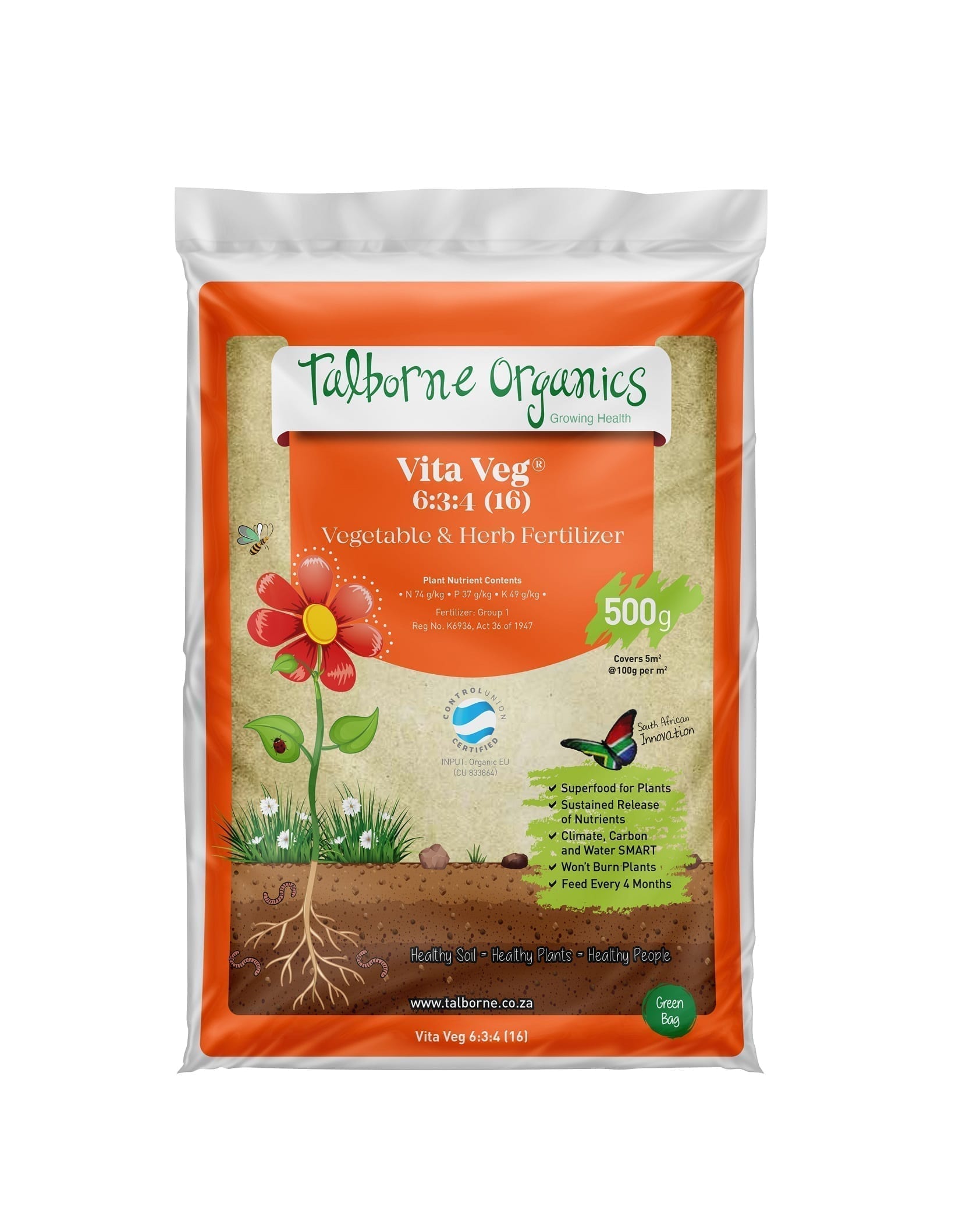 Vita Veg Organic Fertilizer 500g - Tanya Visser